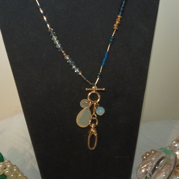 Boojee | Jewelry | Wear Your Id In Style Glass Bead Necklace Lanyard ...